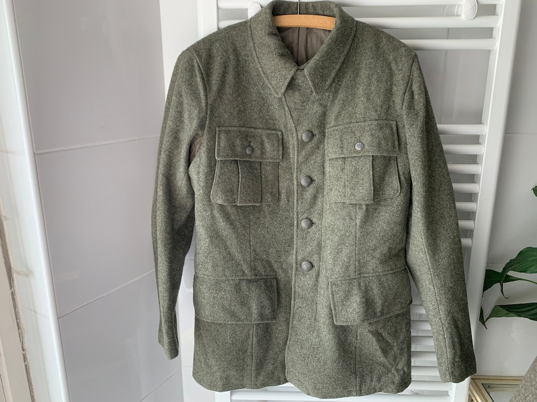 M39 Swedish Wool Coat Jacket Green Military Vintage - Etsy