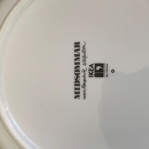 Rare 70s IKEA MIDSOMMAR Salad Plate Midsummer Marguerite Walfridson ...