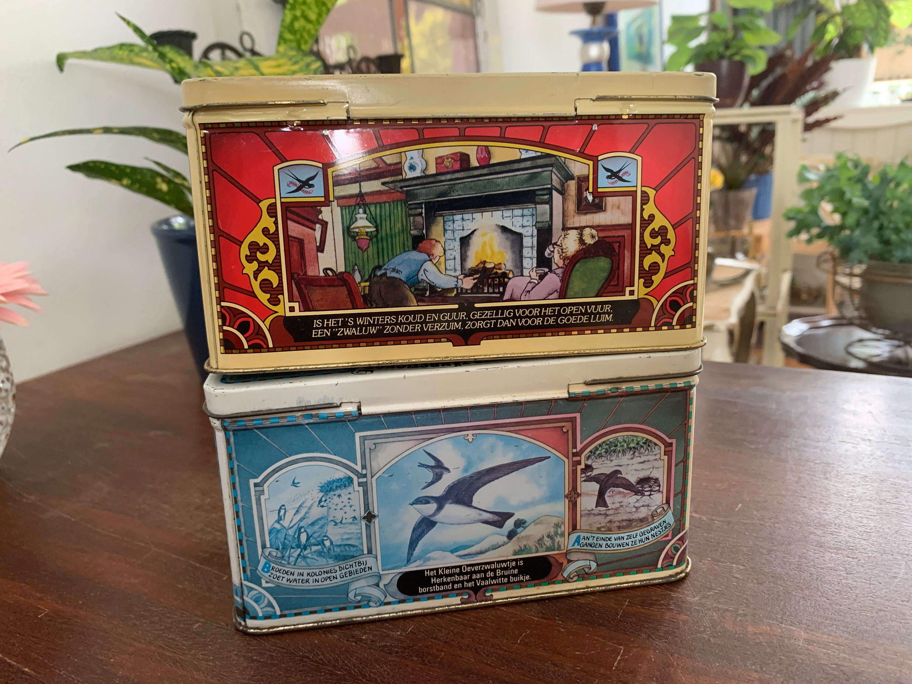 70s Zwaluw Lucifers Swallow Match Box Vintage Tin Box Holland Dutch ...