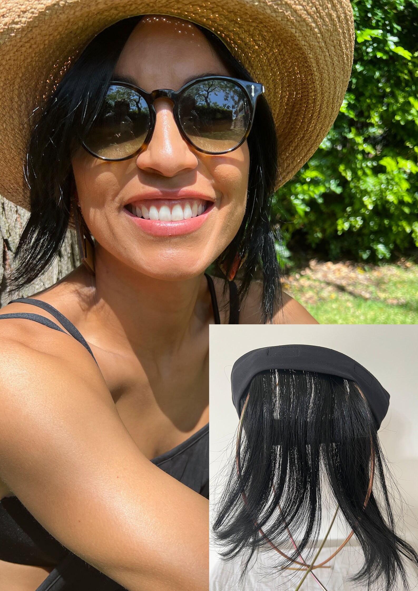 Human Hair Hat Wigs Face Framers in 7 Colours - Etsy