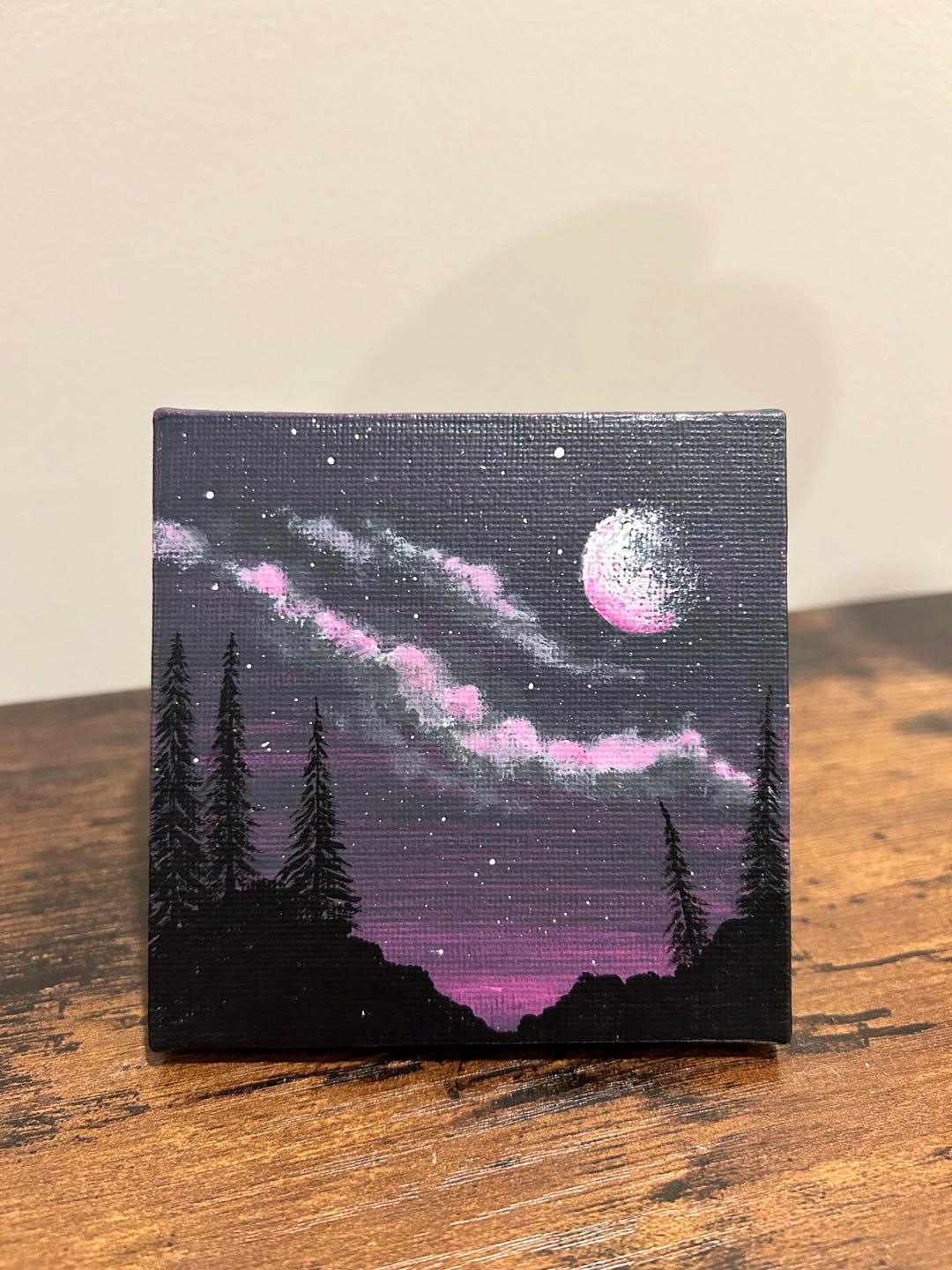 Night Sky 4x4 Painting - Etsy