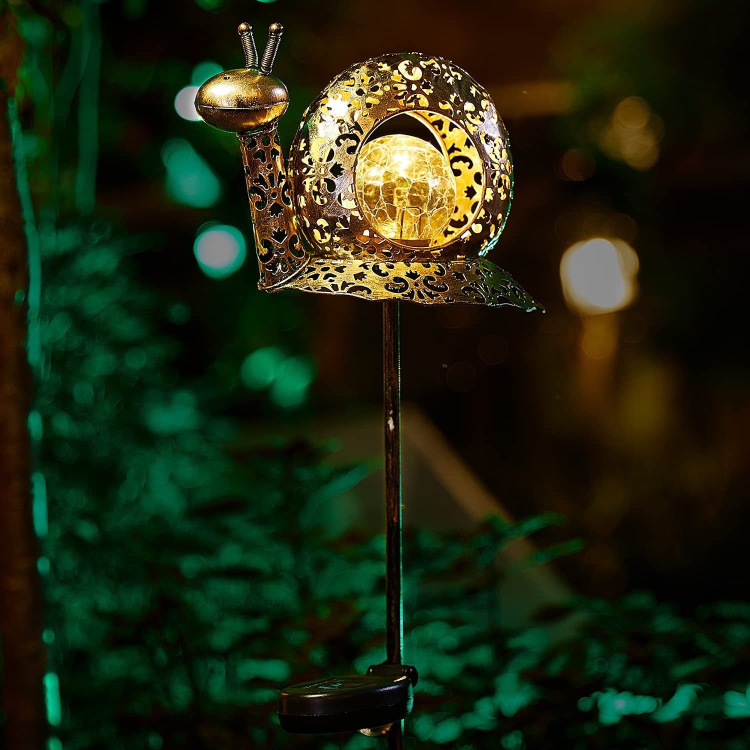 Solar Metal Snail Solar Lantern Lights Solar Garden Lights - Etsy