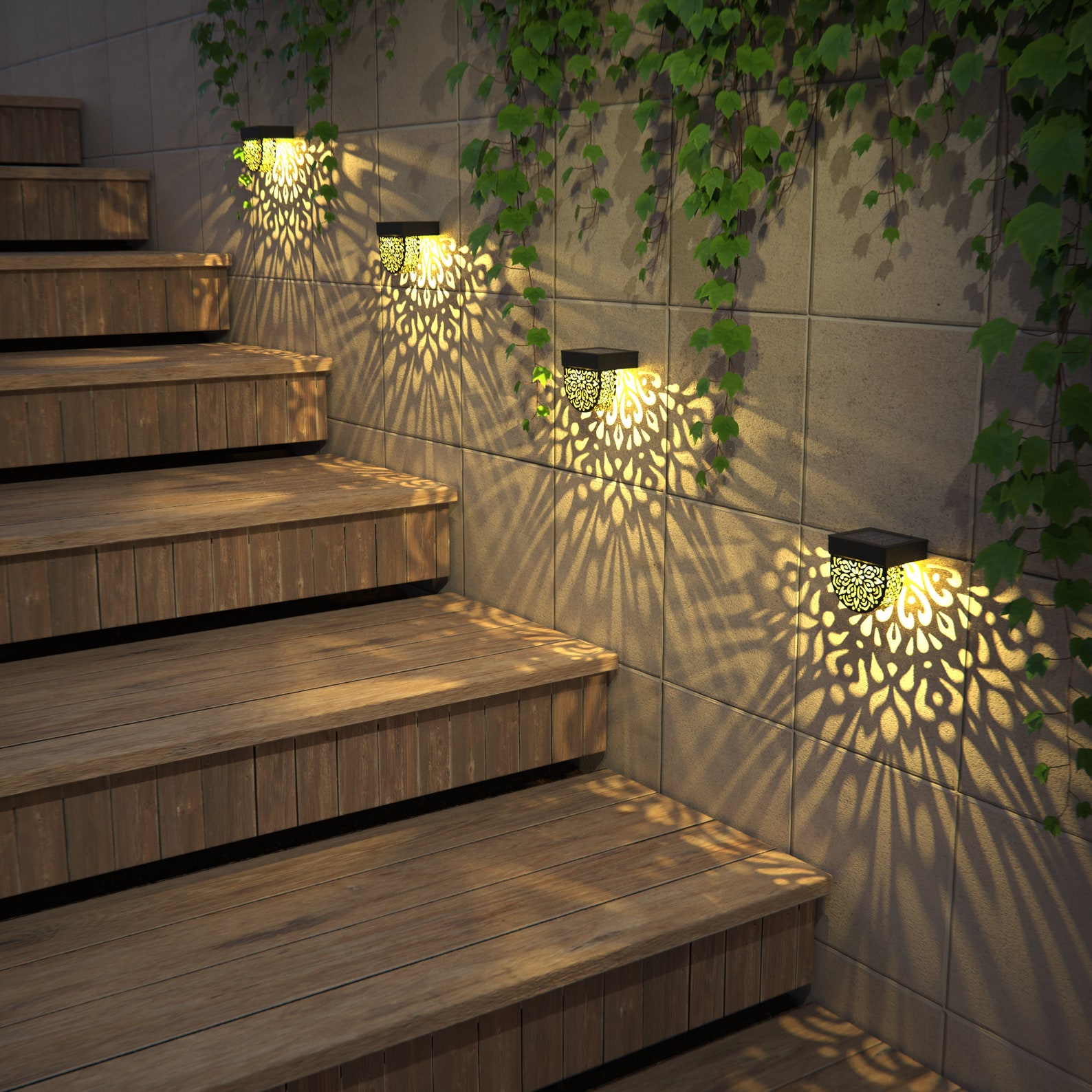 Solar Fence Lights Garden Decor 6 Pack Solar Fence Lights - Etsy