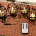 Remote Control Hanging Candles 4pack Solar Lantern Lights, Solar Garden ...