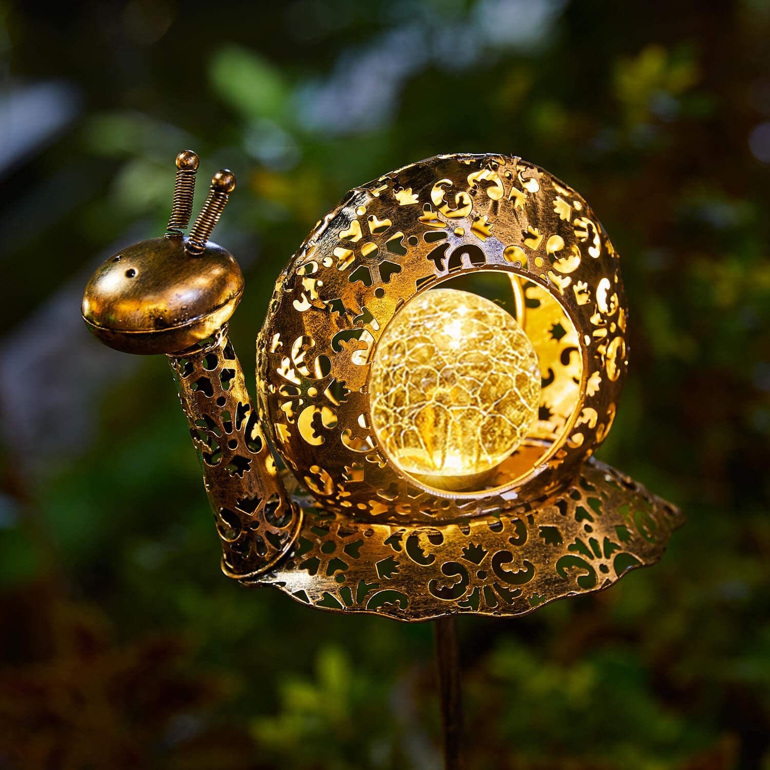 Solar Metal Snail Solar Lantern Lights Solar Garden Lights - Etsy