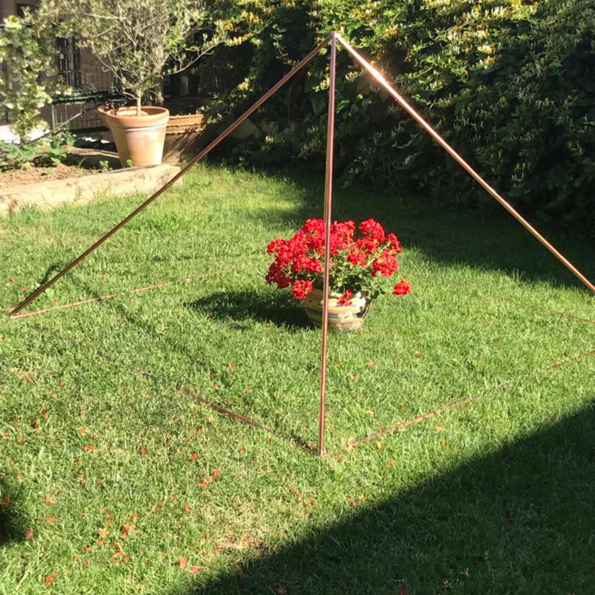 Copper Energy Pyramid for Meditation Healing Wood Copper Giza Pyramid ...