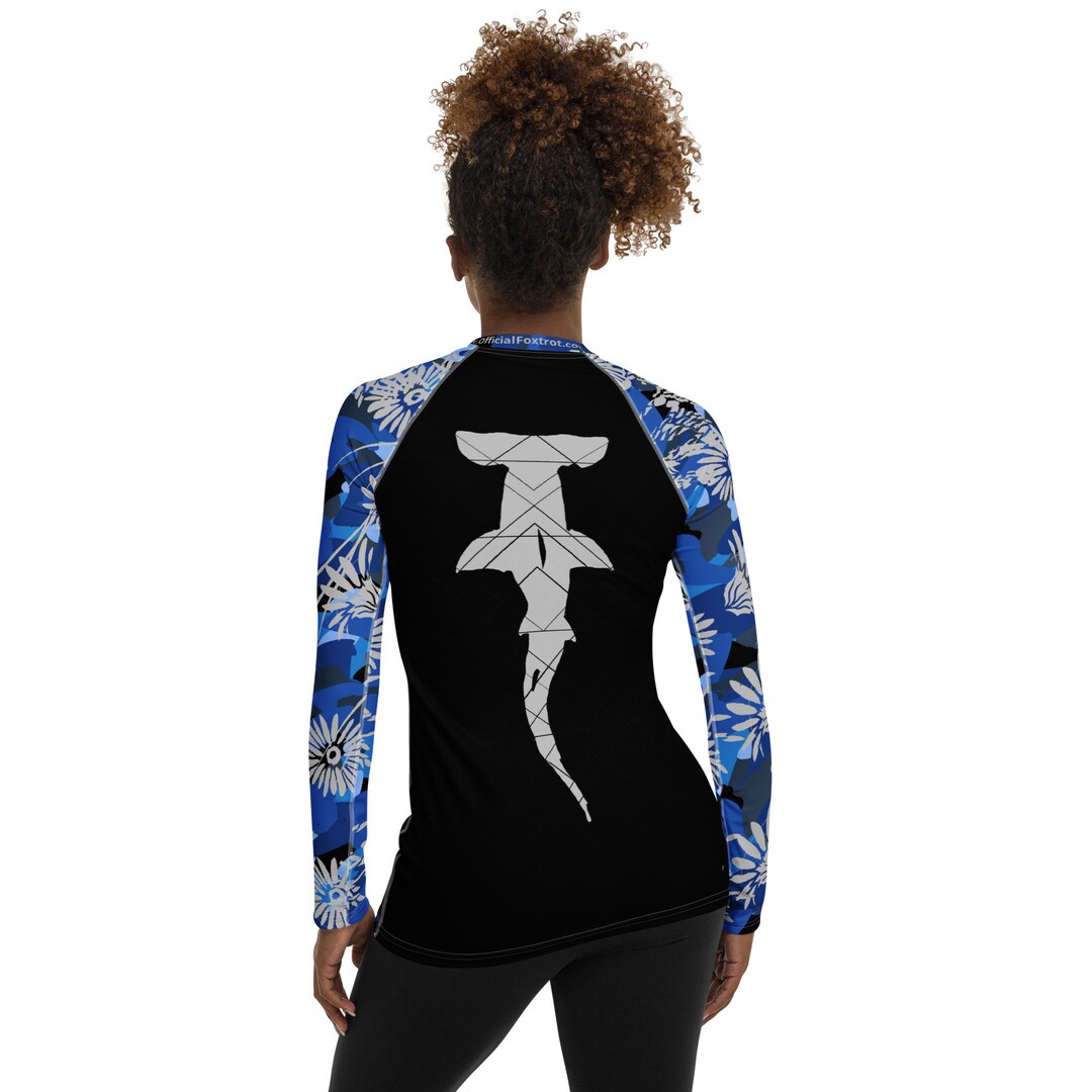 Floral Abyss Hammerhead Women's Rash Guard - Etsy