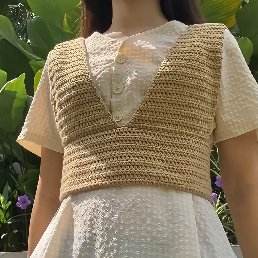 Wisp Corset Vest Crochet PDF PATTERN - Etsy UK