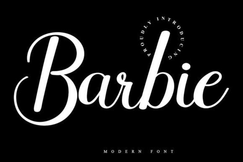 Barbie Font, Modern Font, Handwritten Font, Font for Cricut, Canva Font ...