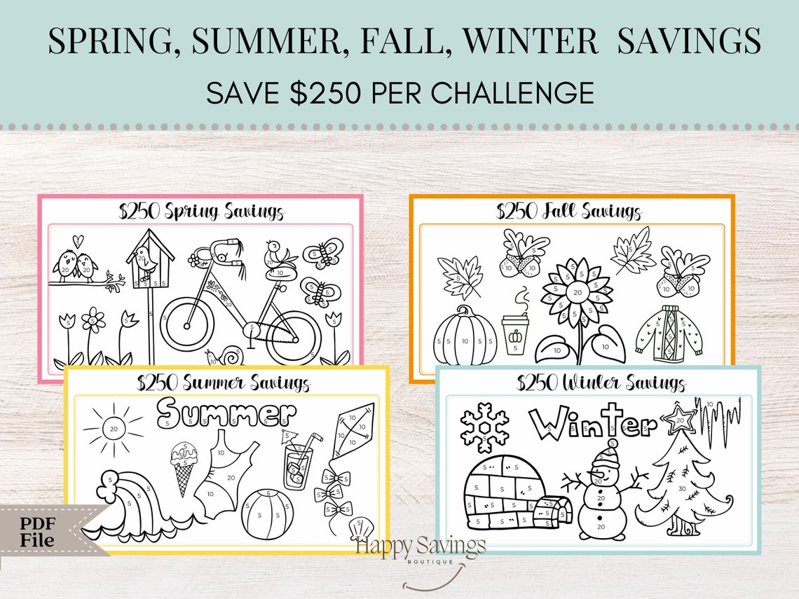 4 Seasons Savings | Spring | Summer | Fall | Winter | A6 Savings ...