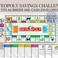 Printable Saveopoly Weekly Savings Challenge by Shonversation ...