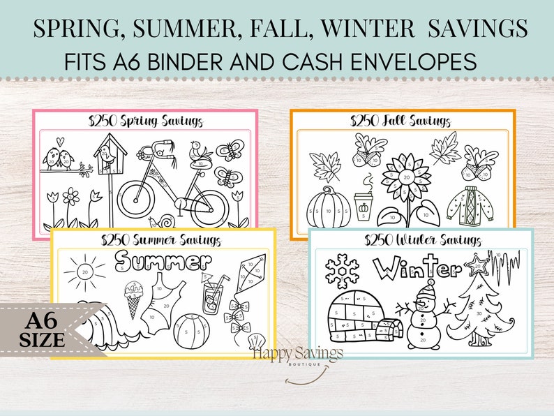 4 Seasons Savings | Spring | Summer | Fall | Winter | A6 Savings ...