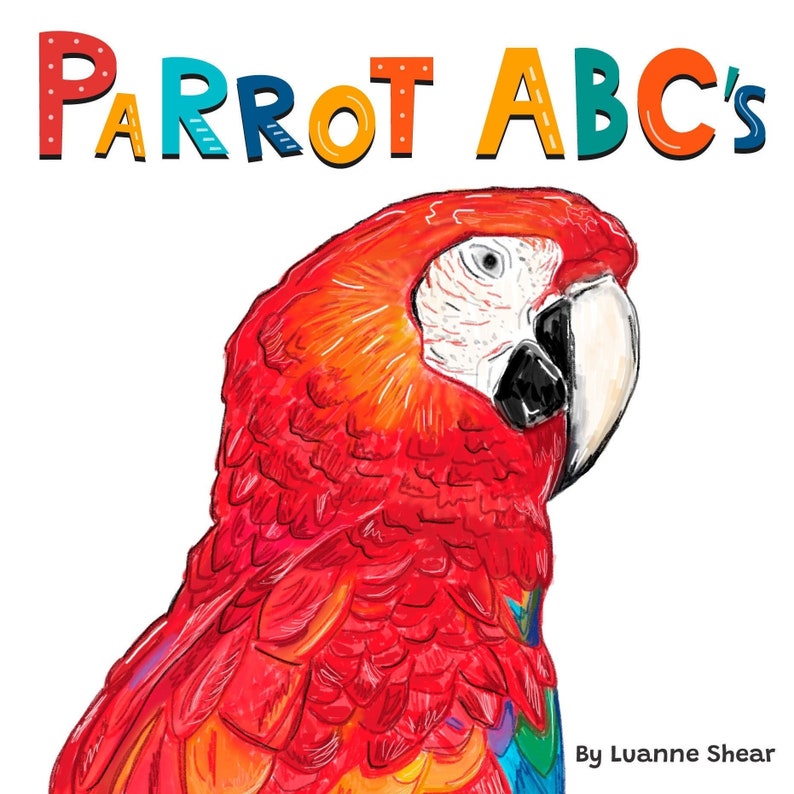 Parrot Abc's Children's Board Book - Picture Book - English Alphabet ...