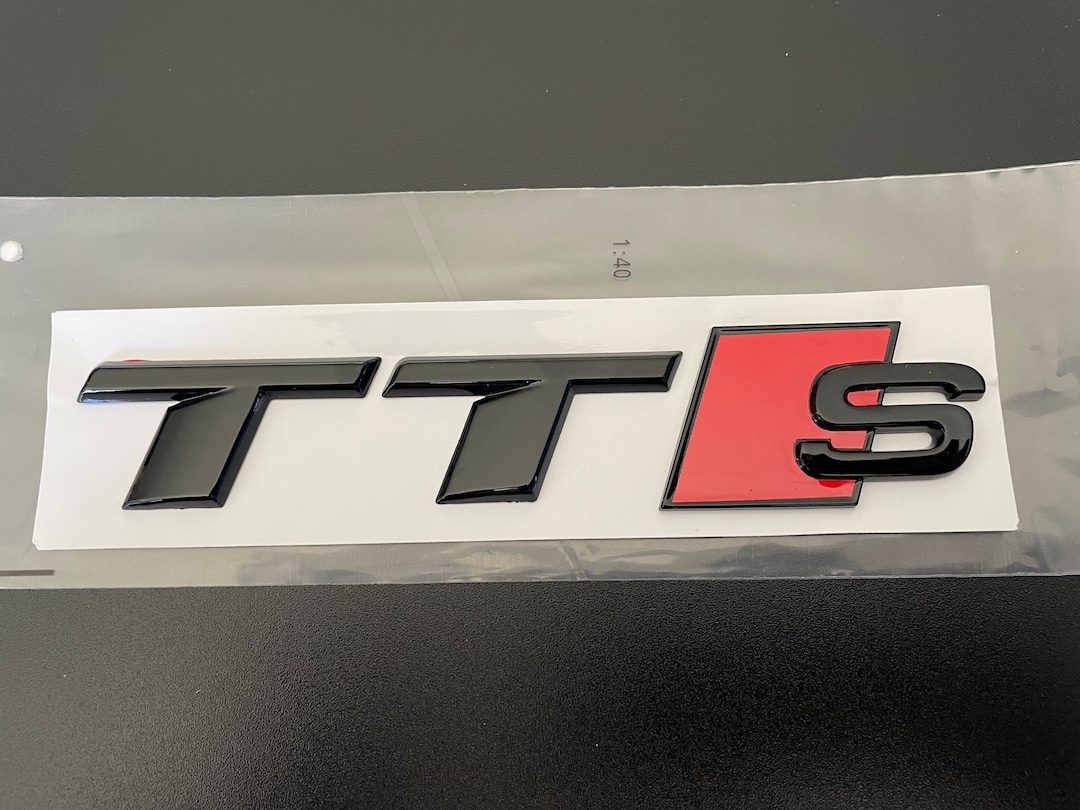 Gloss Black TTS Boot Badge Audi - Etsy