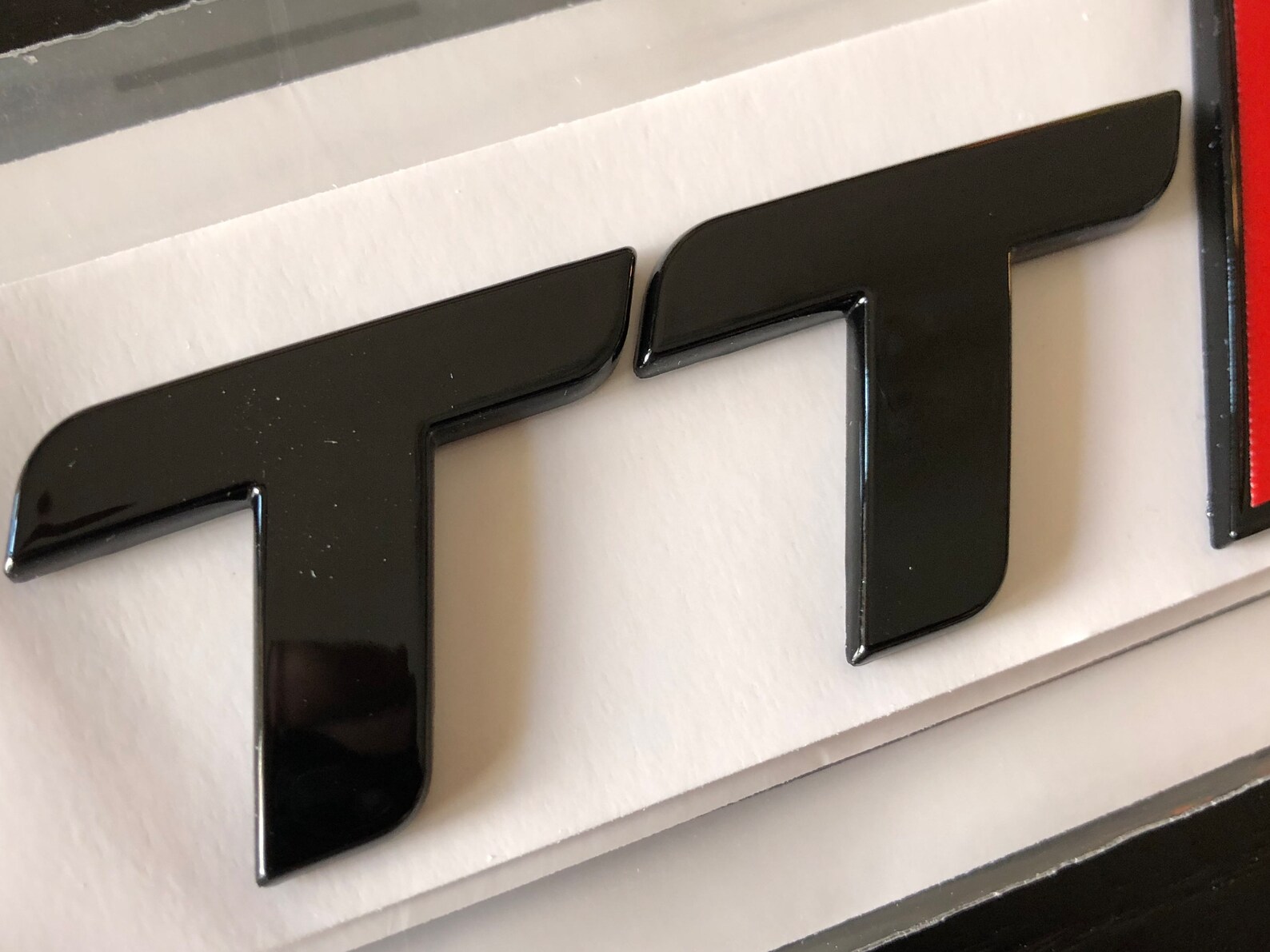 Gloss Black TTRS Boot Badge Audi - Etsy