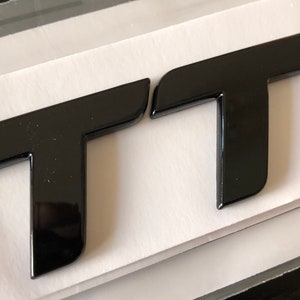 Gloss Black TTRS Boot Badge Audi - Etsy