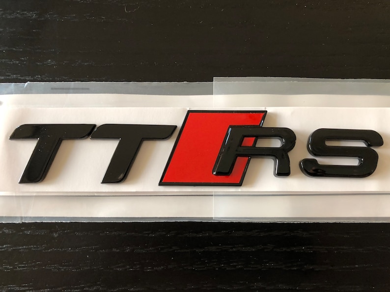 Gloss Black TTRS Boot Badge Audi - Etsy