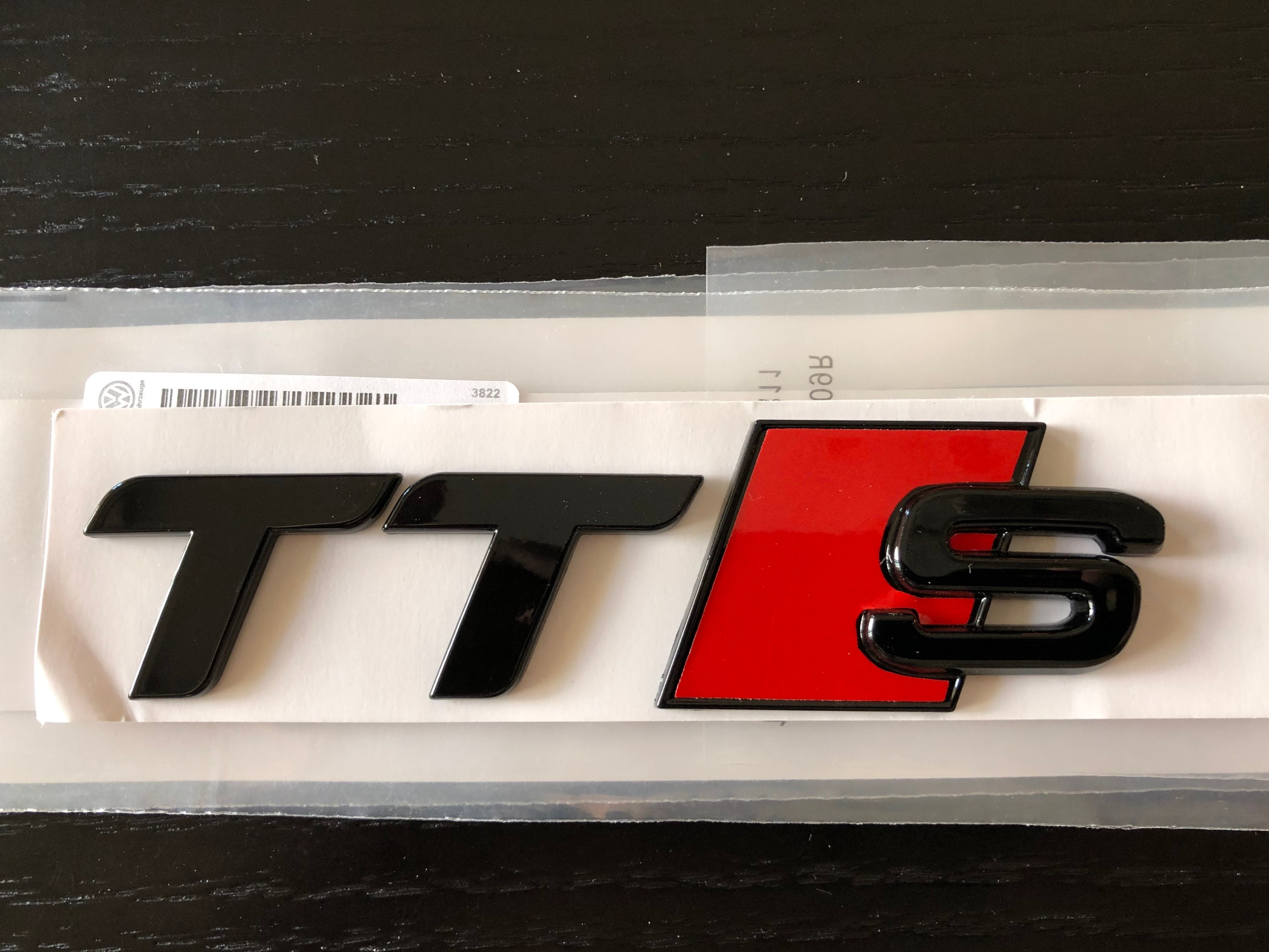 Gloss Black TTS Boot Badge Audi - Etsy
