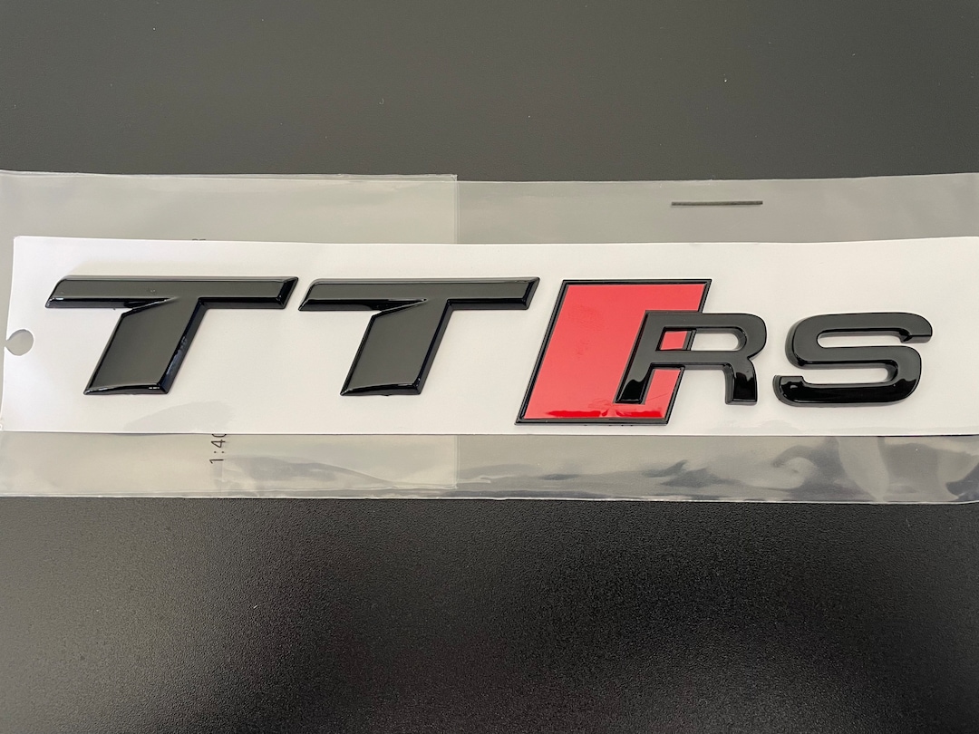 Gloss Black TTRS Boot Badge Audi - Etsy UK