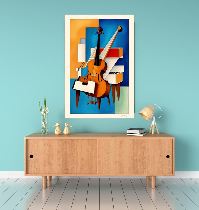 Picasso Abstract Cubism Original Acrylic - Etsy