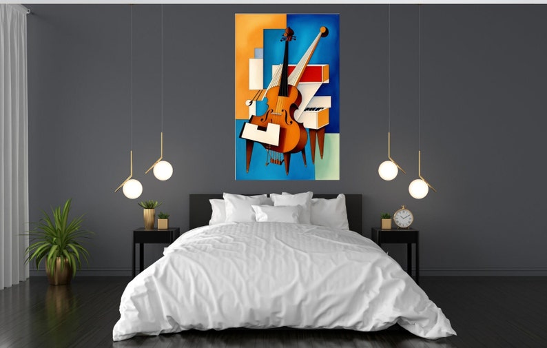 Picasso Abstract Cubism Original Acrylic - Etsy