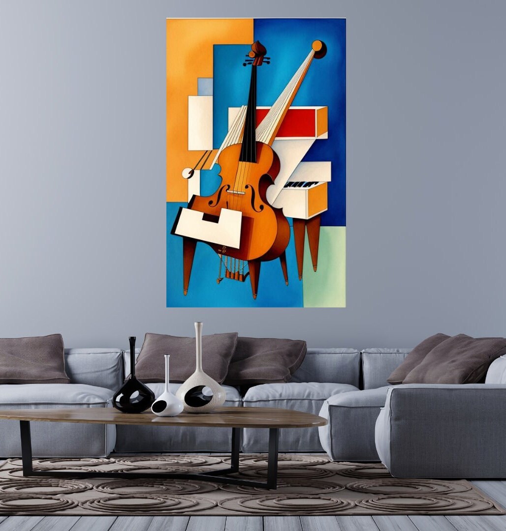 Picasso Abstract Cubism Original Acrylic - Etsy