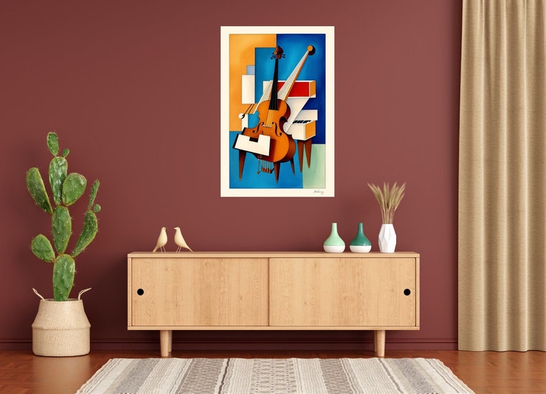 Picasso Abstract Cubism Original Acrylic - Etsy