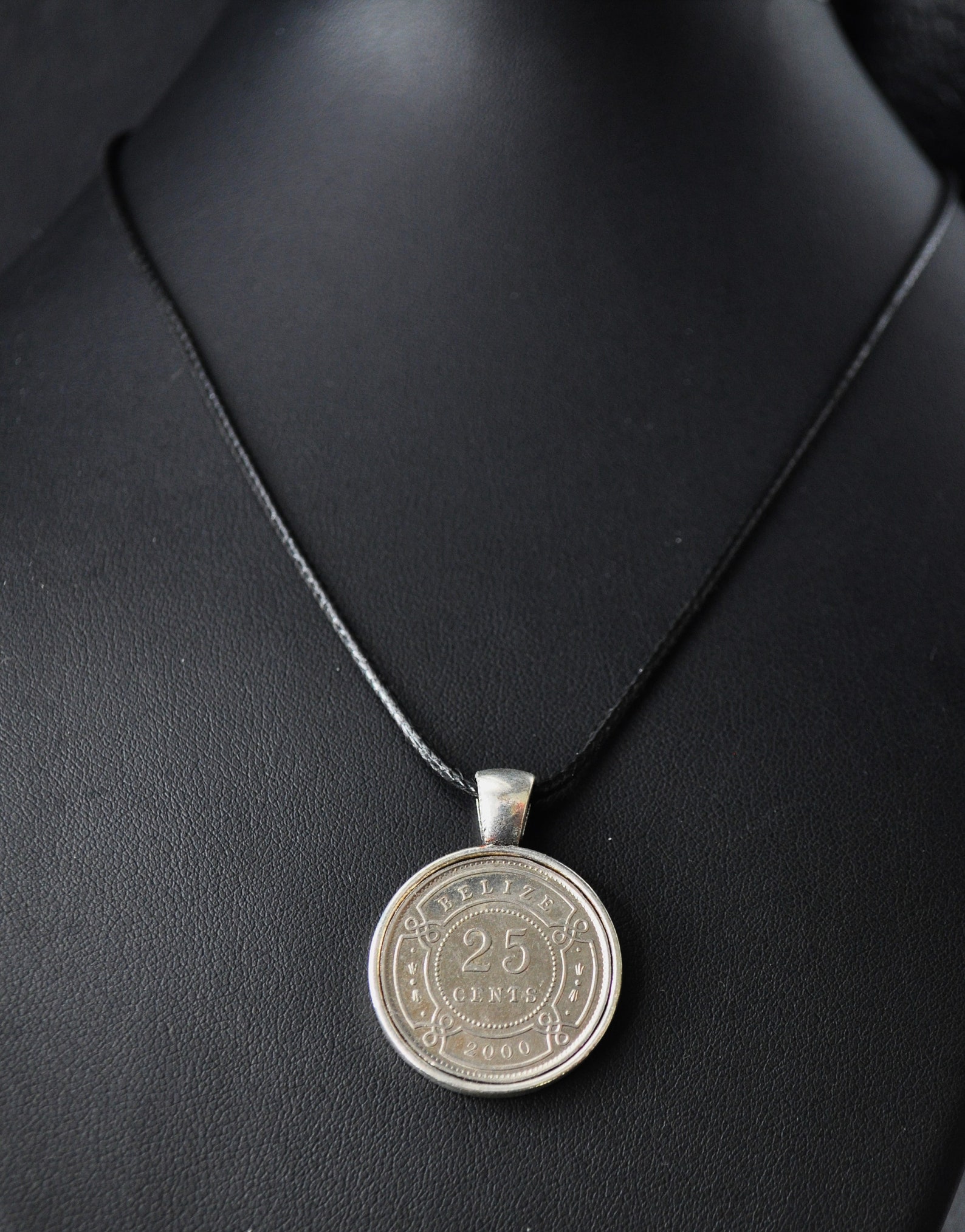 Belize Coin Pendant Necklace - Etsy