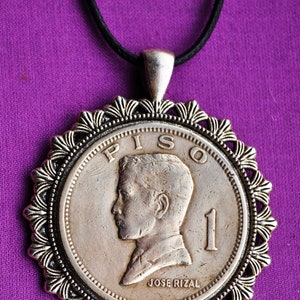 Large Philippines José Rizal Coin Pendant Necklace - Etsy