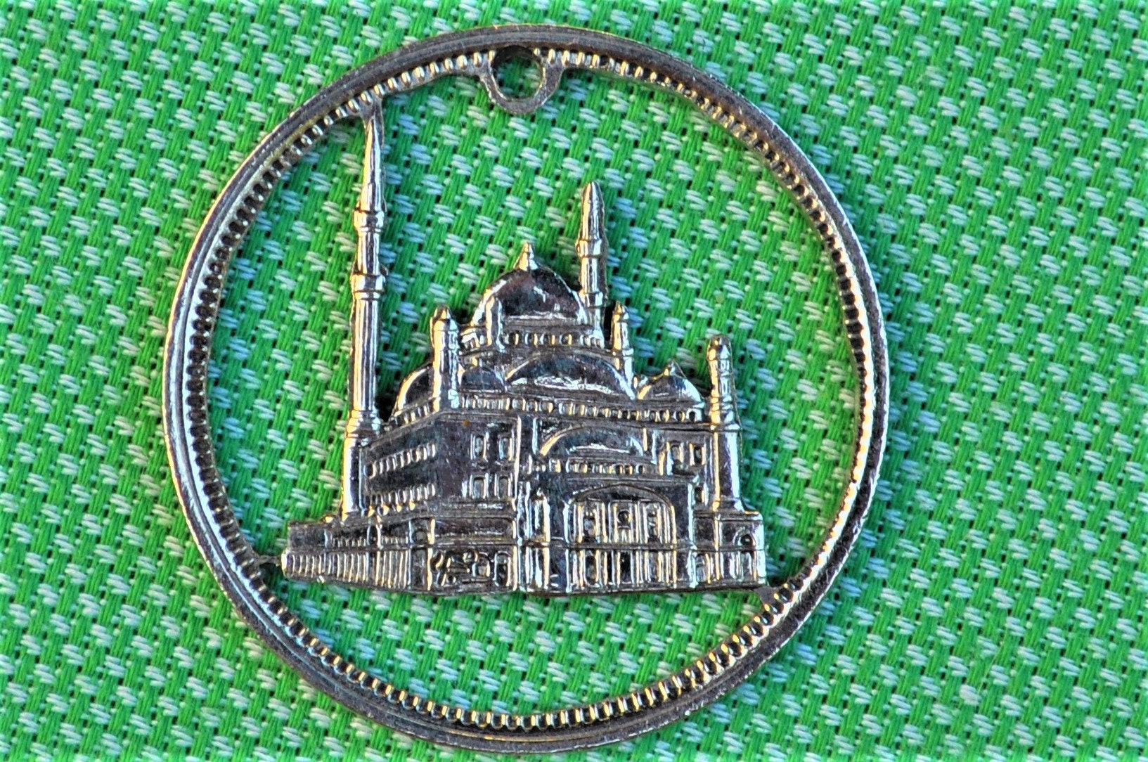 Egypt Mohammad Ali Mosque Cut Coin Pendant Necklace - Etsy