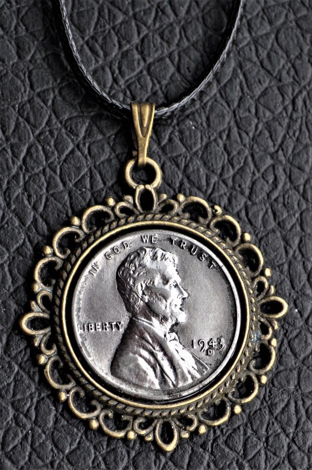 1943 Steel Cent Coin Pendant Necklace - Etsy