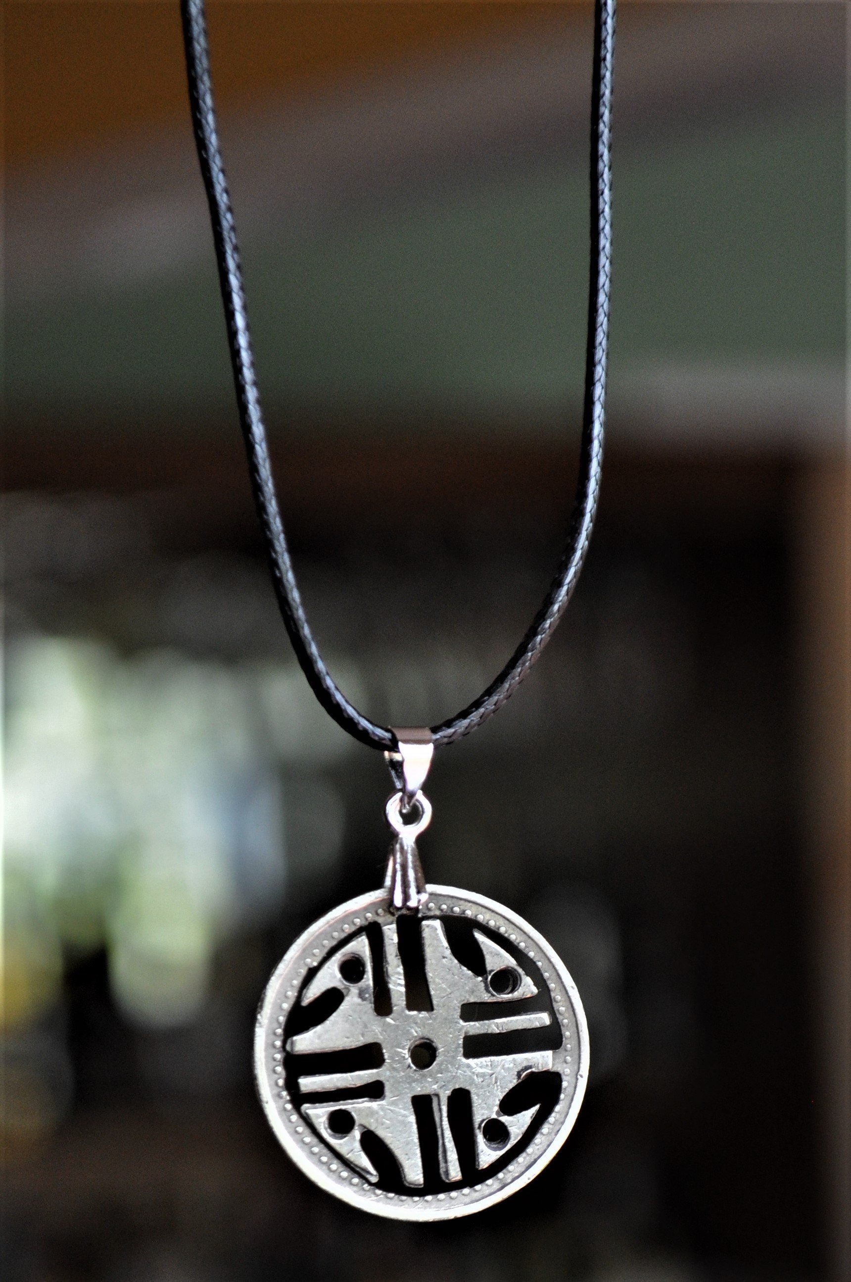 Colombia Quimbaya Spindlewheel Cut Coin Pendant Necklace - Etsy