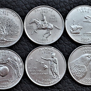 Your State Commemorative Quarter Necklace Pendant (your Choice) - Etsy