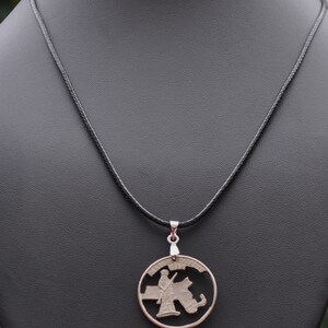 Massachusetts Cut Coin Pendant Necklace - Etsy