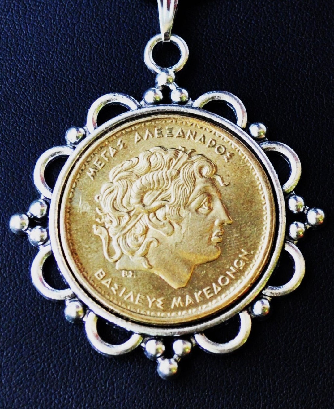 Greece Alexander the Great Coin Pendant Necklace - Etsy
