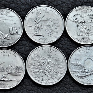 Your State Commemorative Quarter Necklace Pendant (your Choice) - Etsy