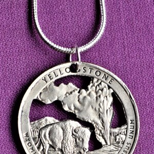 Yellowstone Cut Coin Pendant Necklace - Etsy