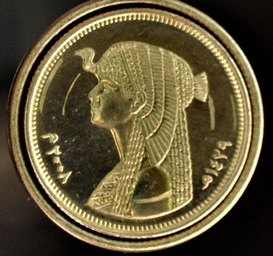 Egypt Cleopatra Coin Pendant Necklace - Etsy