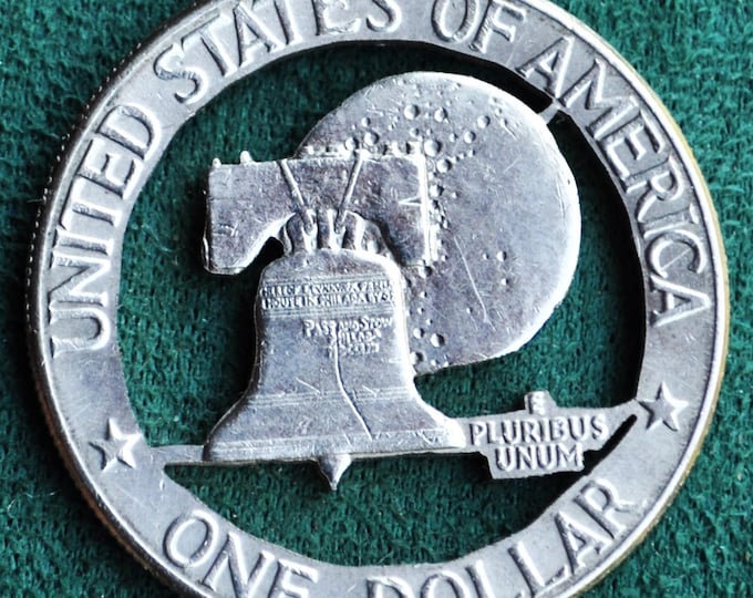 Bicentennial 1776-1976 Liberty Bell Cut Coin Silver Dollar - Etsy