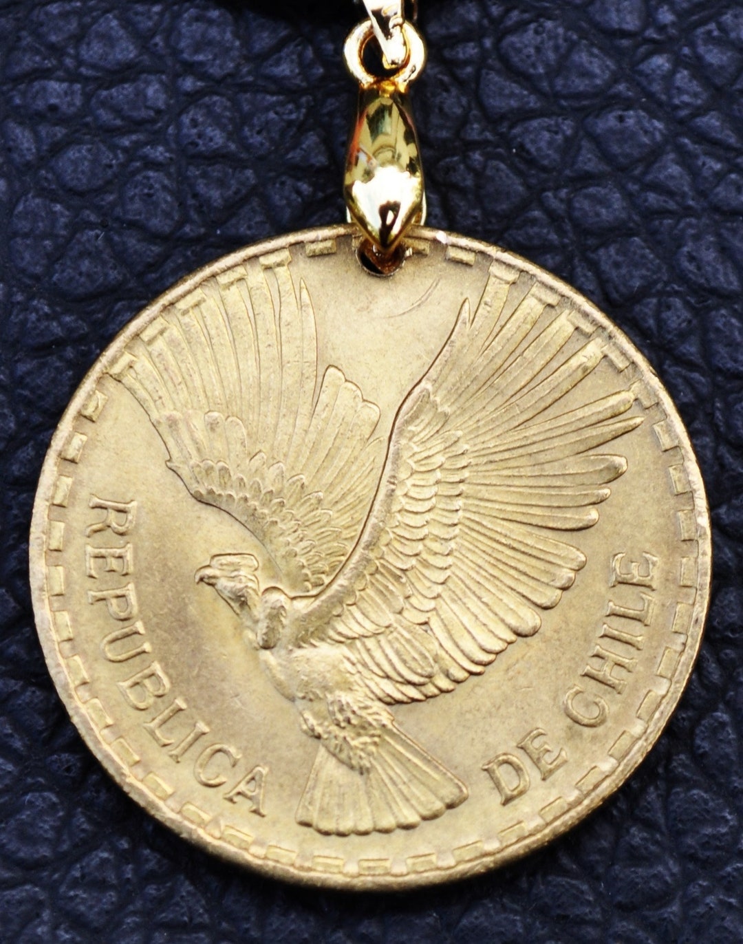 Chile Condor Coin Pendant Necklace - Etsy