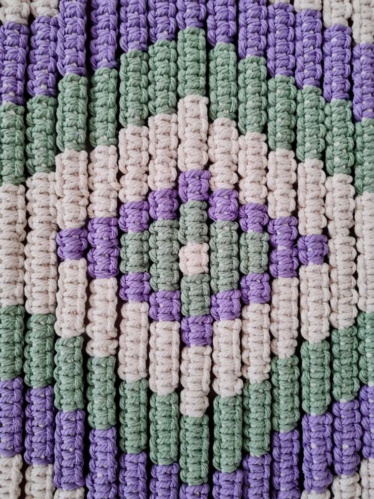Chevron Macrame Wall Hanging - Etsy UK