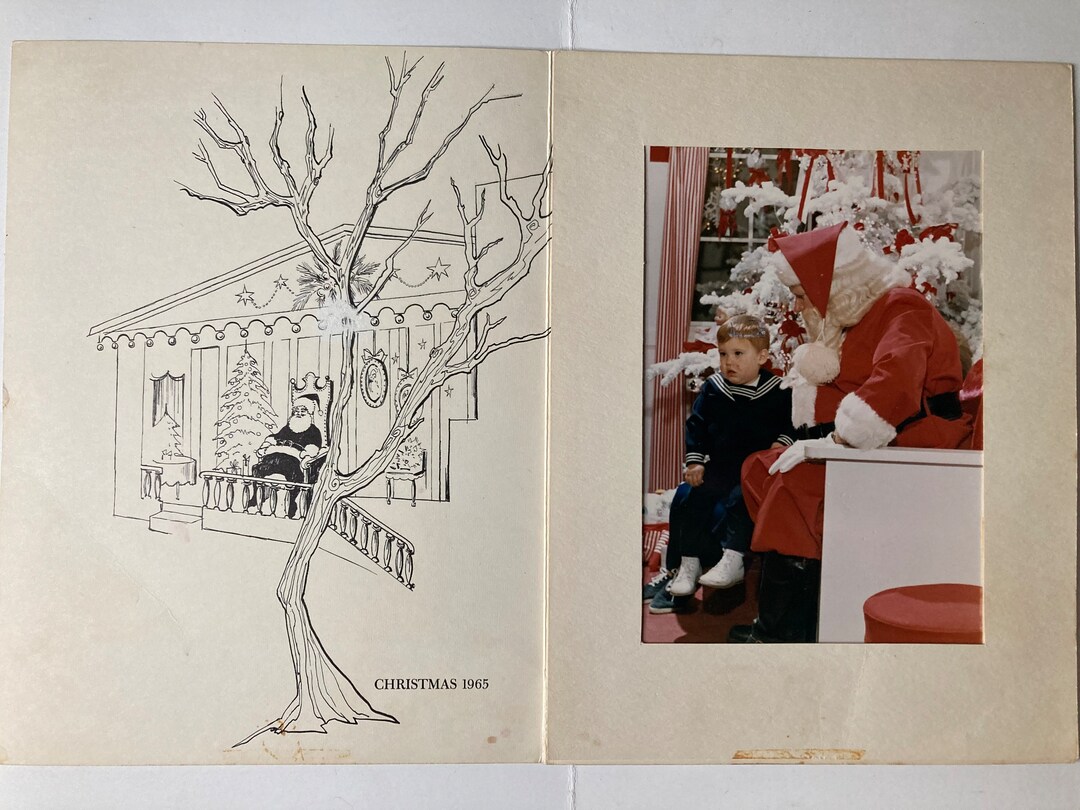 Frederick & Nelson 1965 Santa and Kids Photo Seattle Christmas - Etsy