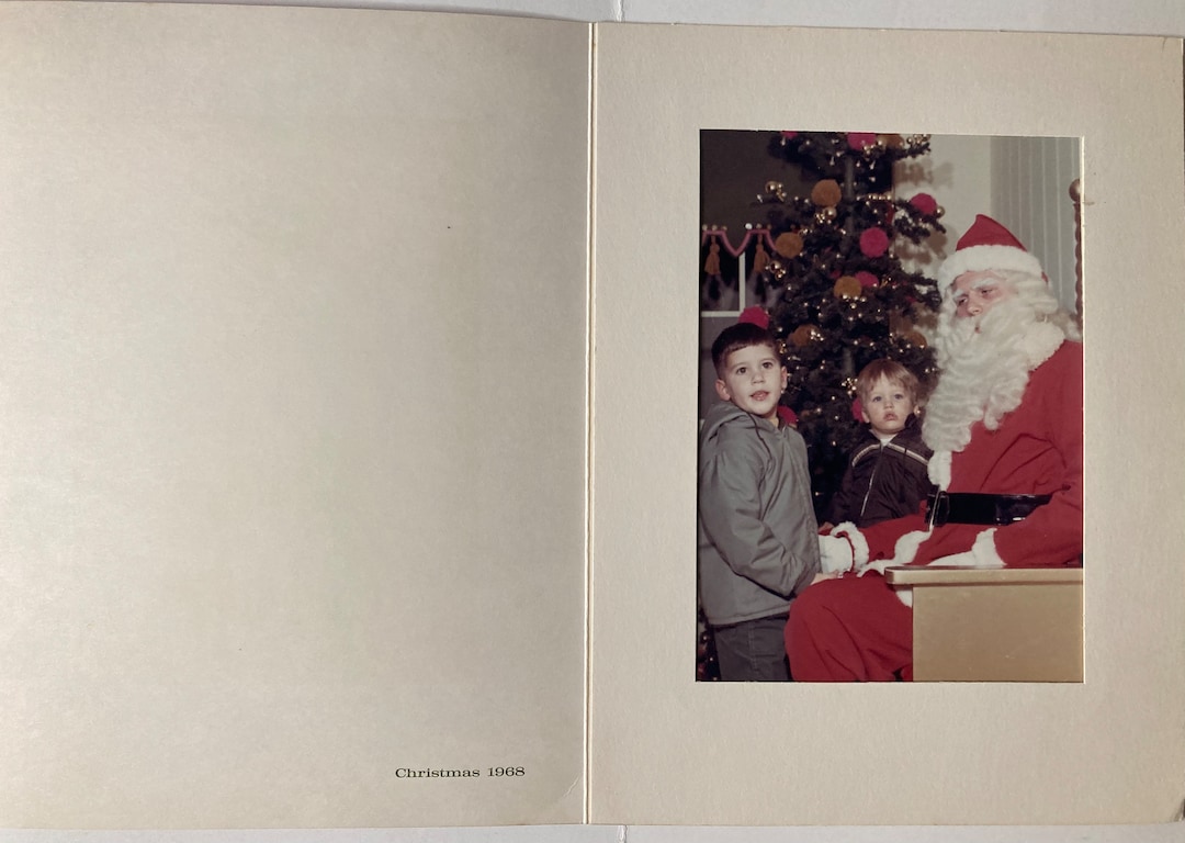 Frederick & Nelson 1968 Santa With Kids Photo Seattle Christmas - Etsy