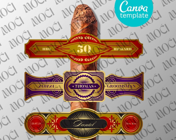 Custom Cigar Labels, Personalised Cigar Bands, Groomsmen Best Man Proposal, Wedding Cigar Band ...
