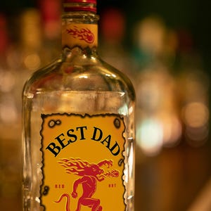 Personalized Fireball Label – Editable Canva Template, Custom Whiskey ...