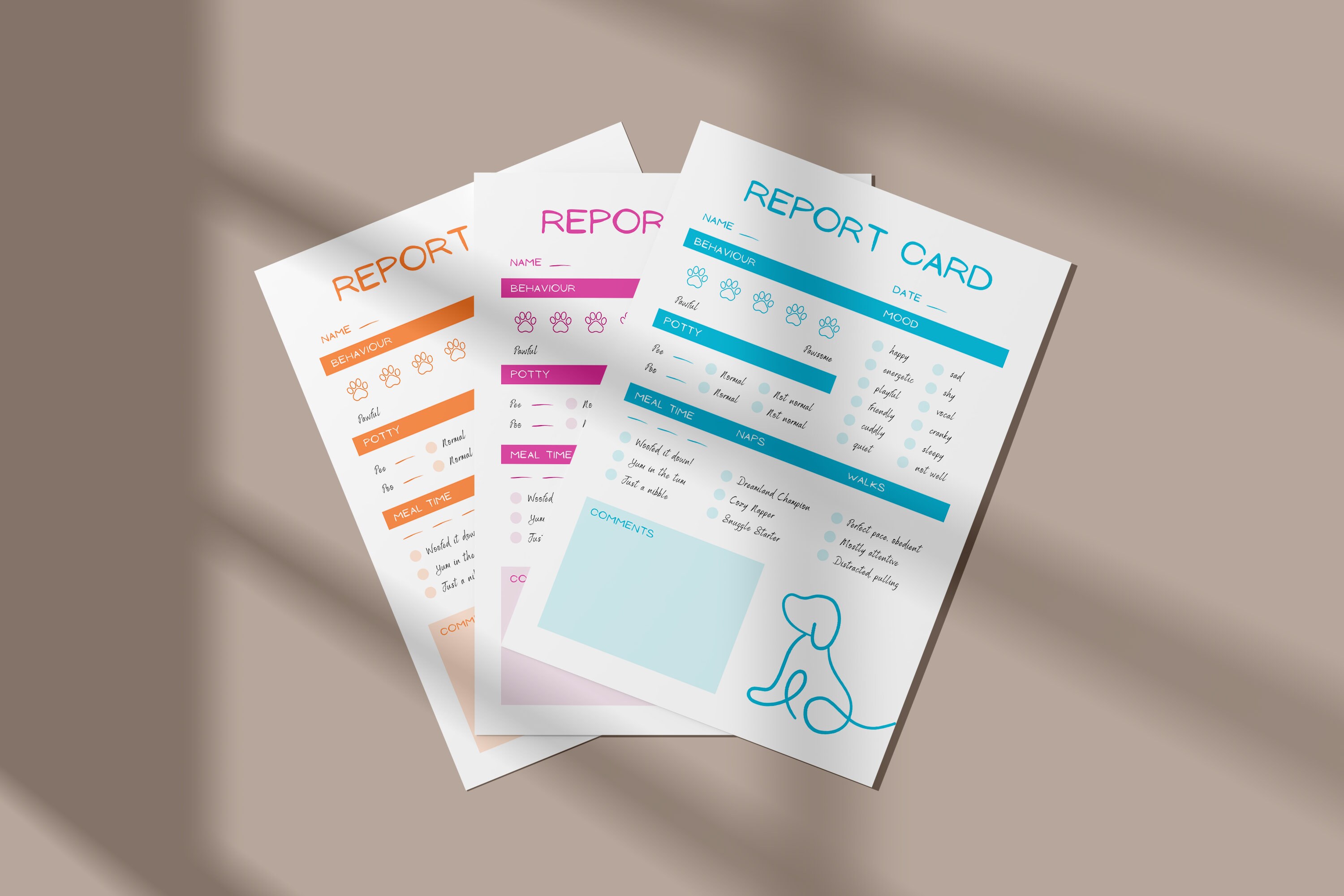 Customized Dog Report Card | Personalized Pet Assessment | Pet Behavior ...