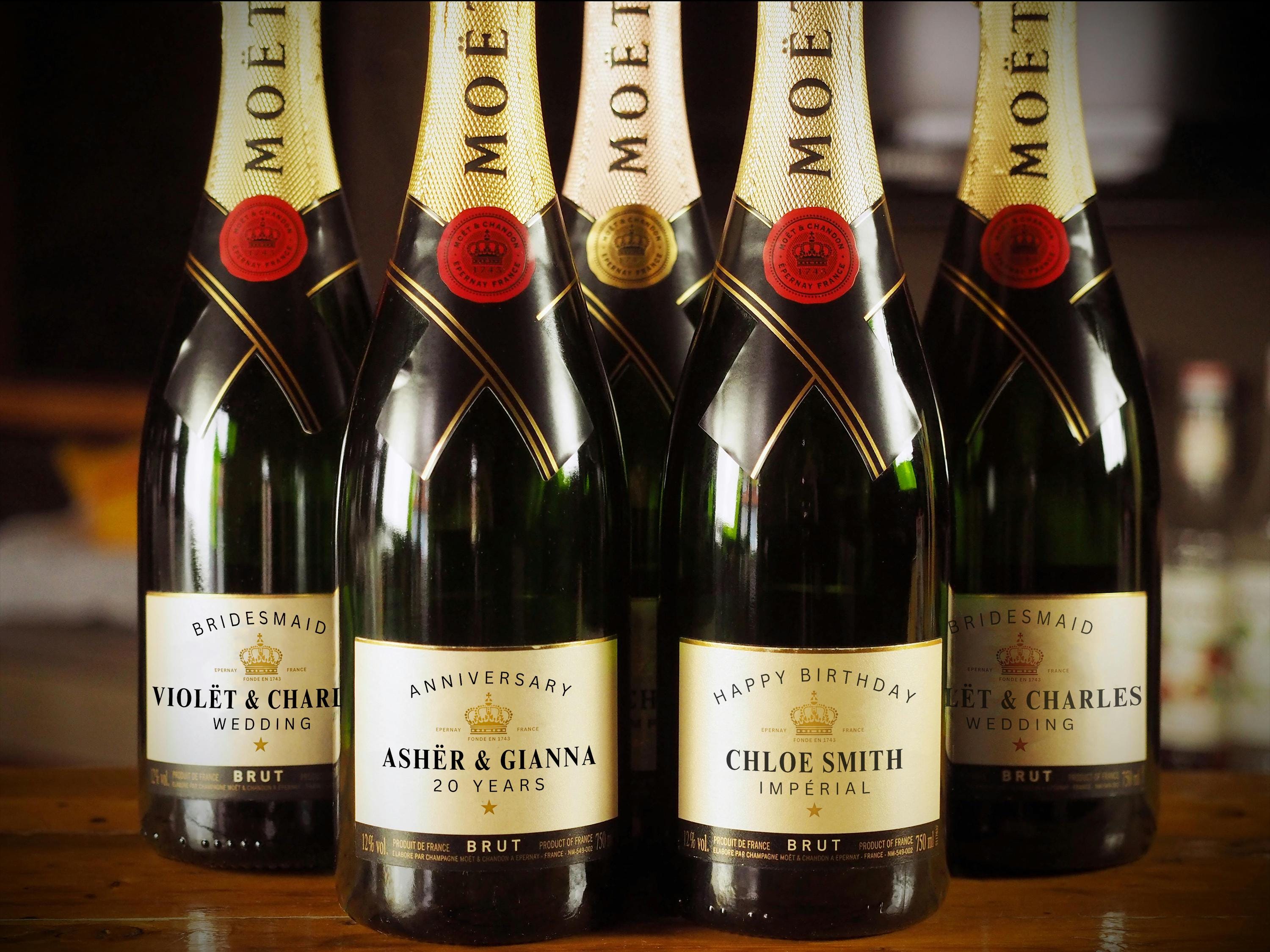 Personalised Moët&chandon Label, Custom Bridesmaid Proposal Gift ...