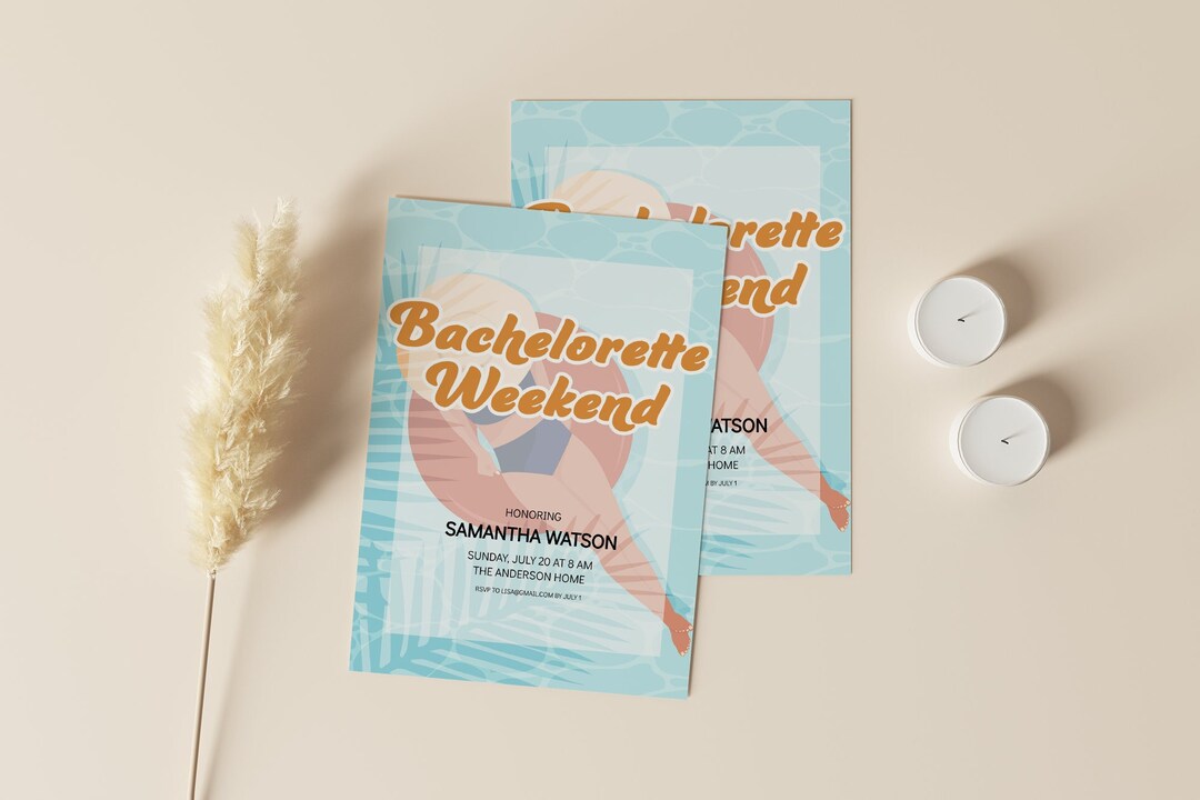 Bachelorette Party Invitation, Printable Bachelorette Invitation ...