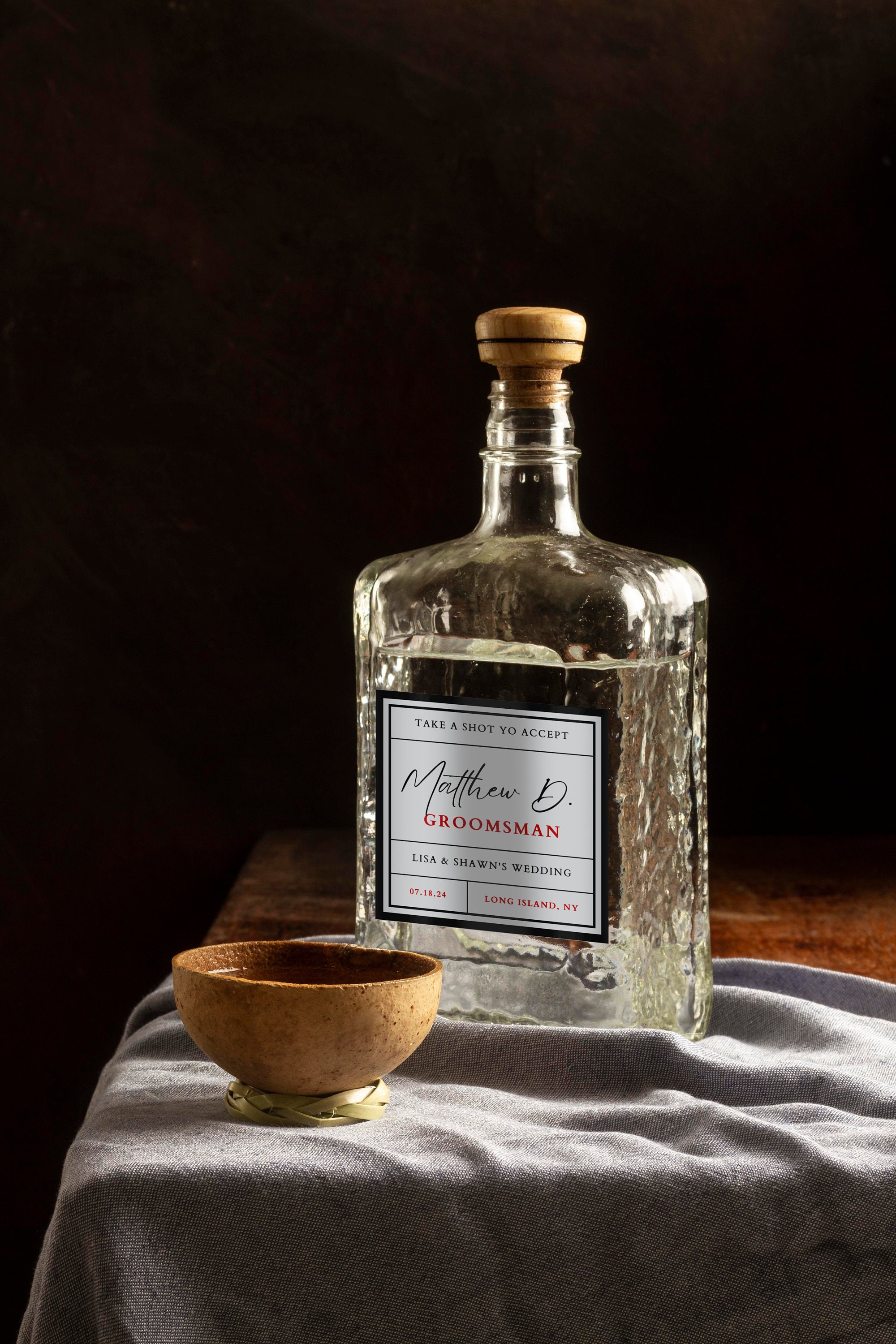 Groomsman Proposal Label, Groomsman Alcohol Bottle Label, Best Man ...