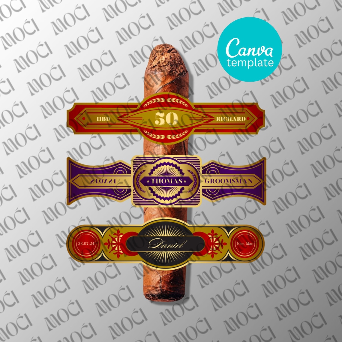 Custom Cigar Labels, Personalised Cigar Bands, Groomsmen Best Man ...